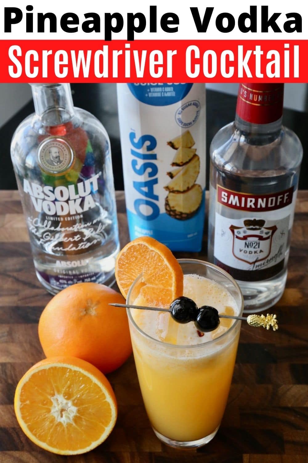 Pineapple Screwdriver Cocktail Recipe | dobbernationLOVES