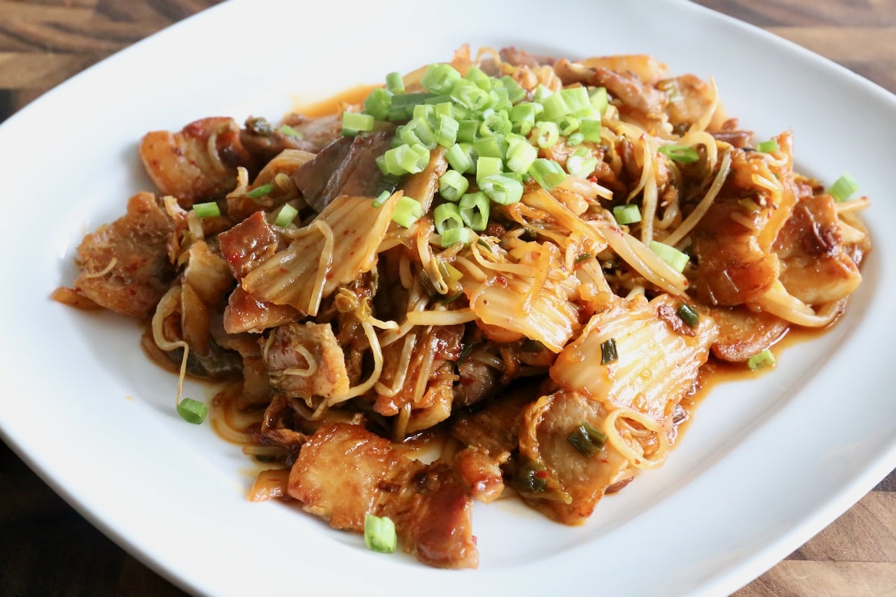Buta Kimchi Japanese Pork Belly Stir Fry Recipe