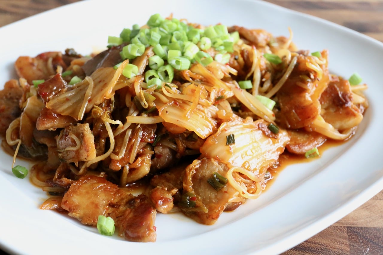 Buta Kimchi Japanese Pork Belly Stir Fry Recipe