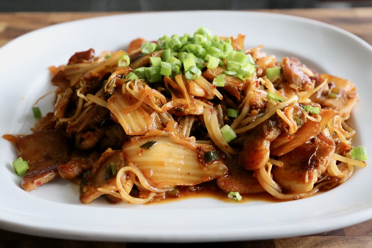 Buta Kimchi Japanese Pork Belly Stir Fry Recipe