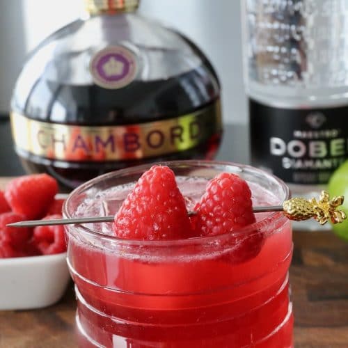 Raspberry Chambord Margarita Cocktail Recipe | dobbernationLOVES
