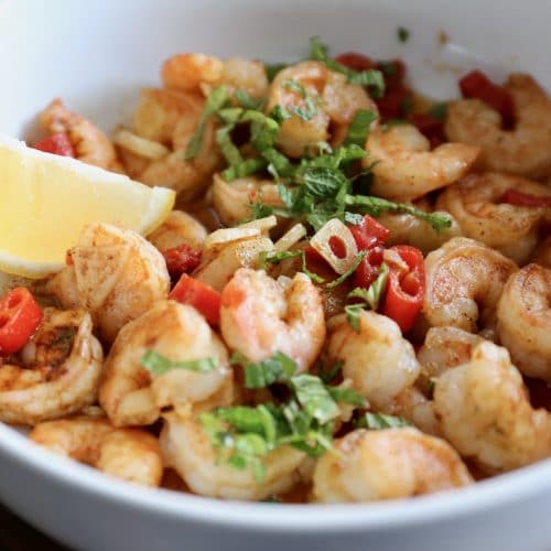 Gambas Pil Pil Spanish Garlic Prawns Tapas Recipe