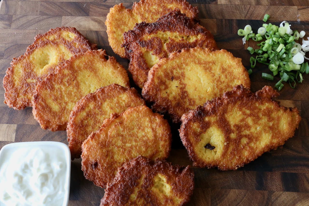 Ukrainian Potato Pancakes Deruni Draniki Deruny Recipe