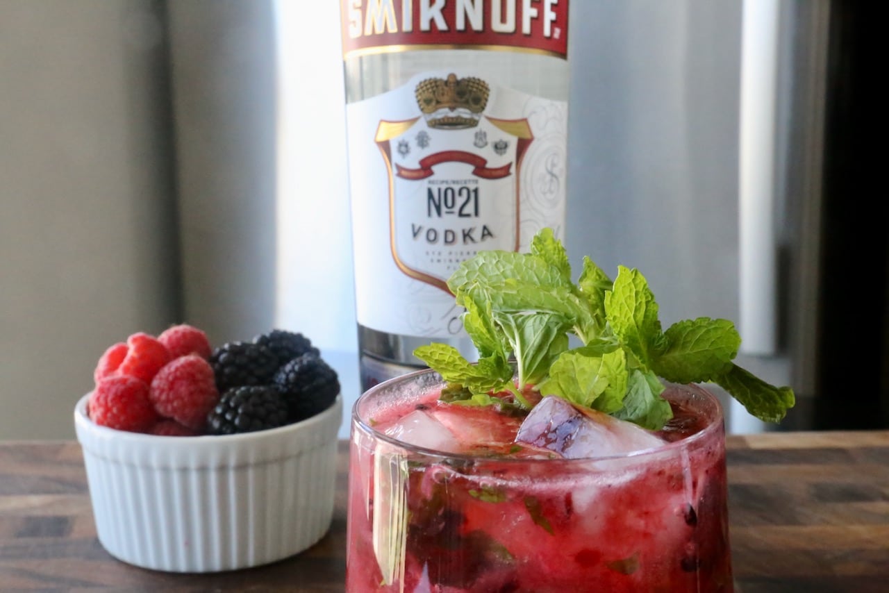Berry Vodka Smash Cocktail Recipe | dobbernationLOVES