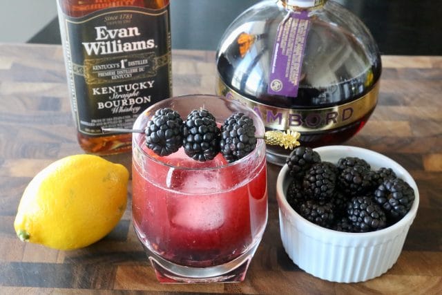 Bourbon Blackberry Bramble Cocktail Recipe