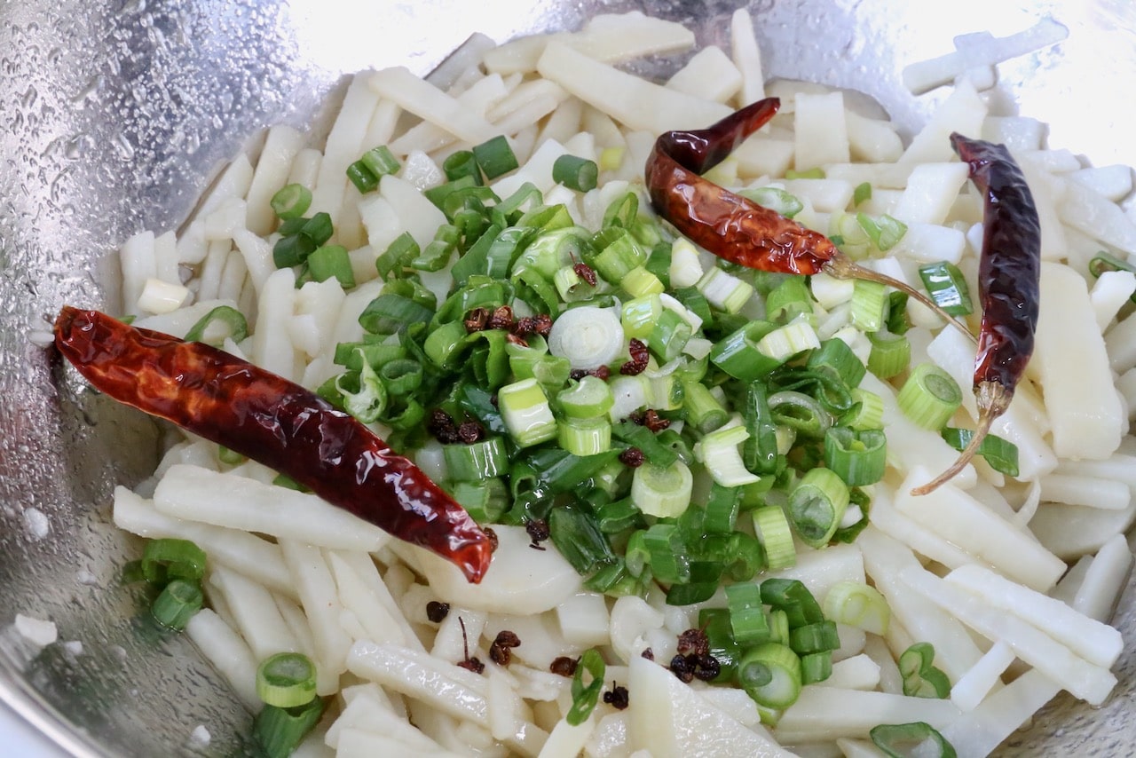Chinese Shredded Potato Salad Recipe | dobbernationLOVES