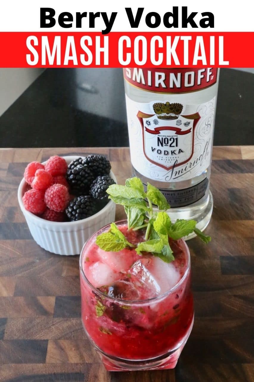 Berry Vodka Smash Cocktail Recipe | dobbernationLOVES