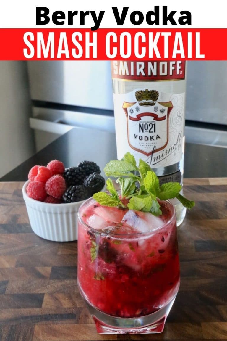Berry Vodka Smash Cocktail Recipe | dobbernationLOVES