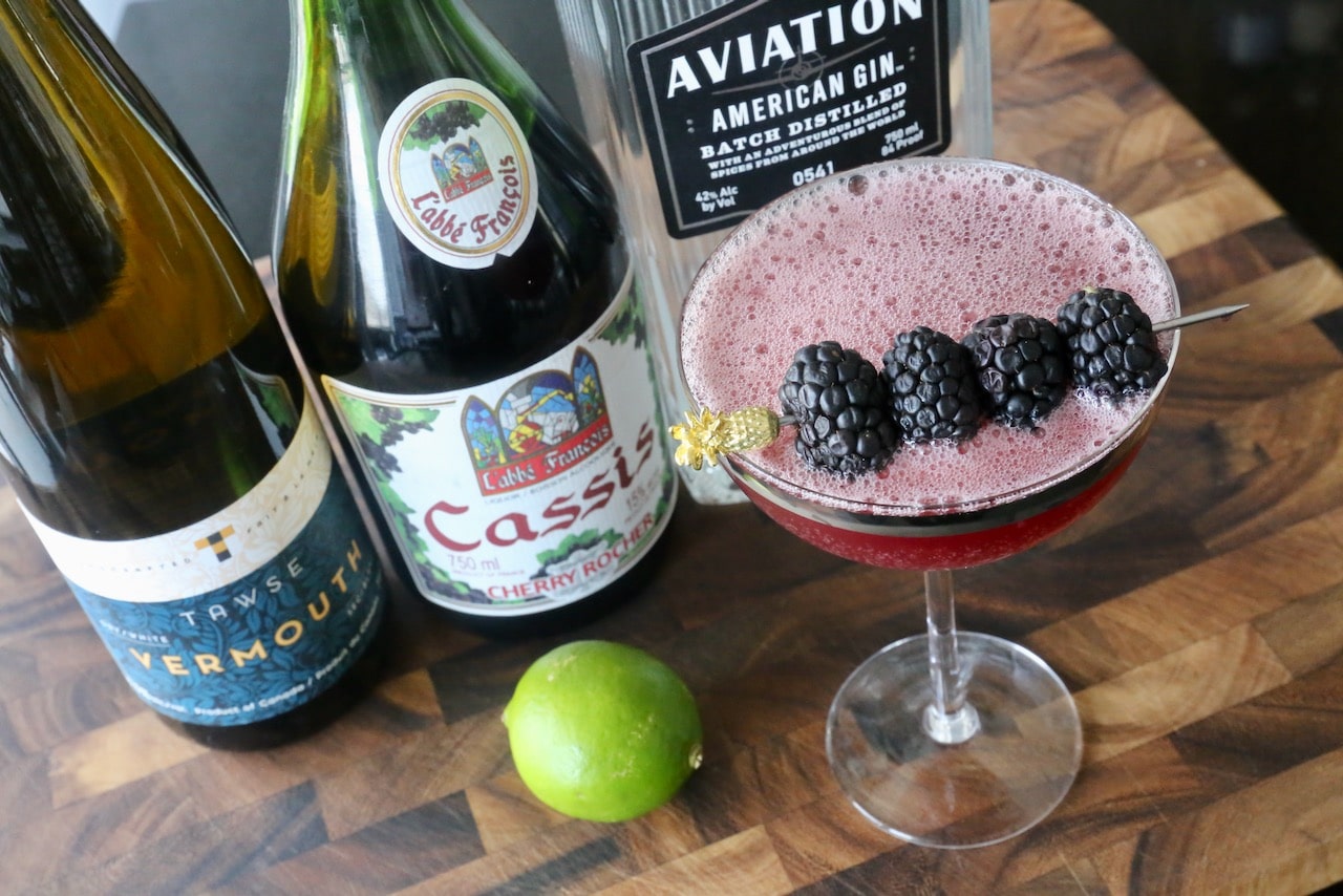 French Blackcurrant Creme de Cassis Cocktail Recipe | dobbernationLOVES