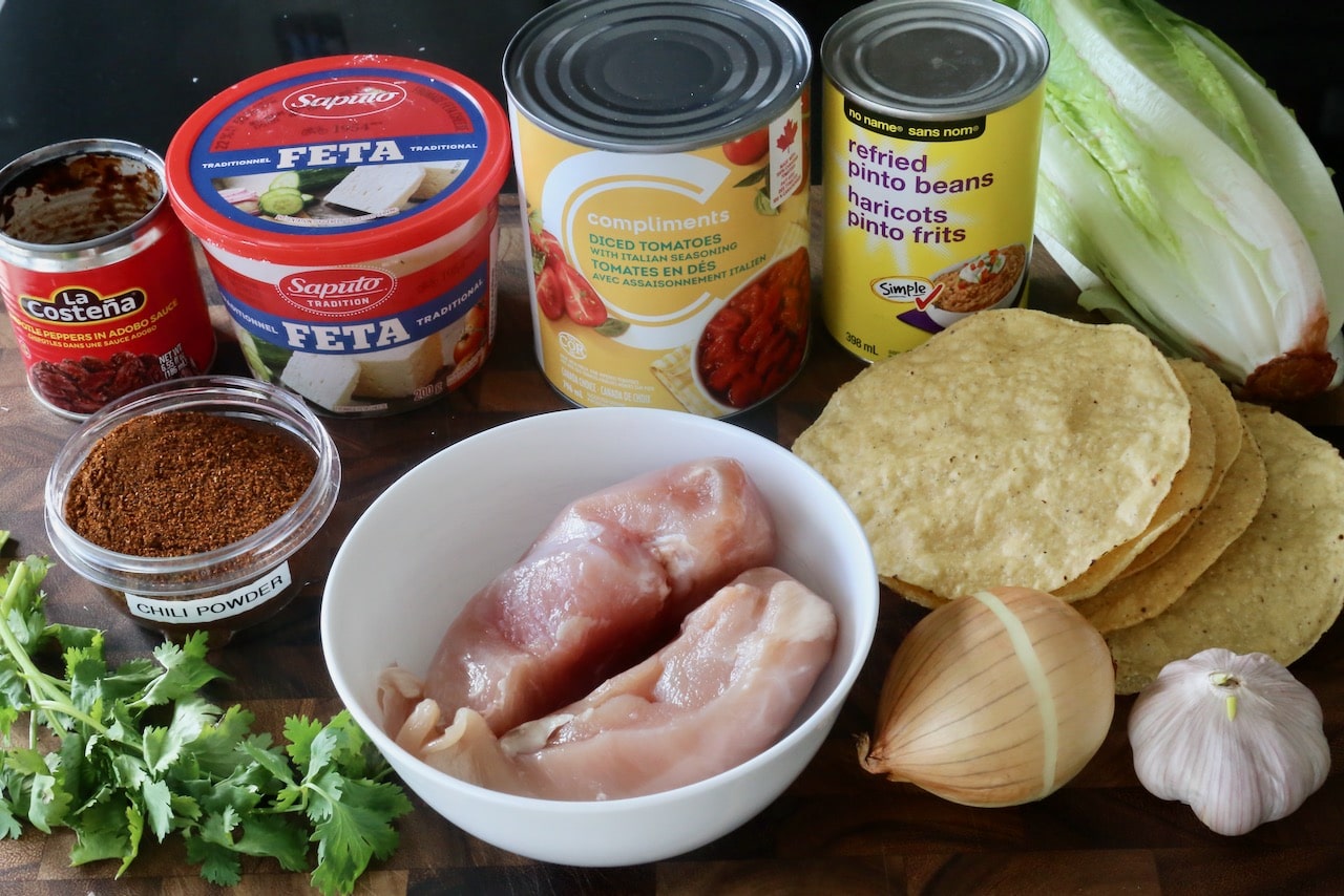 Tostadas de Tinga Mexican Shredded Chicken Tostada Recipe