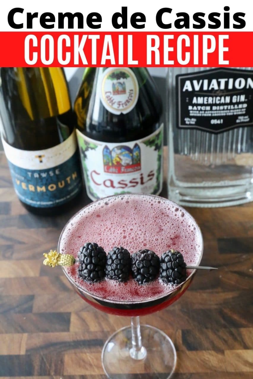 French Blackcurrant Creme de Cassis Cocktail Drink Recipe ...