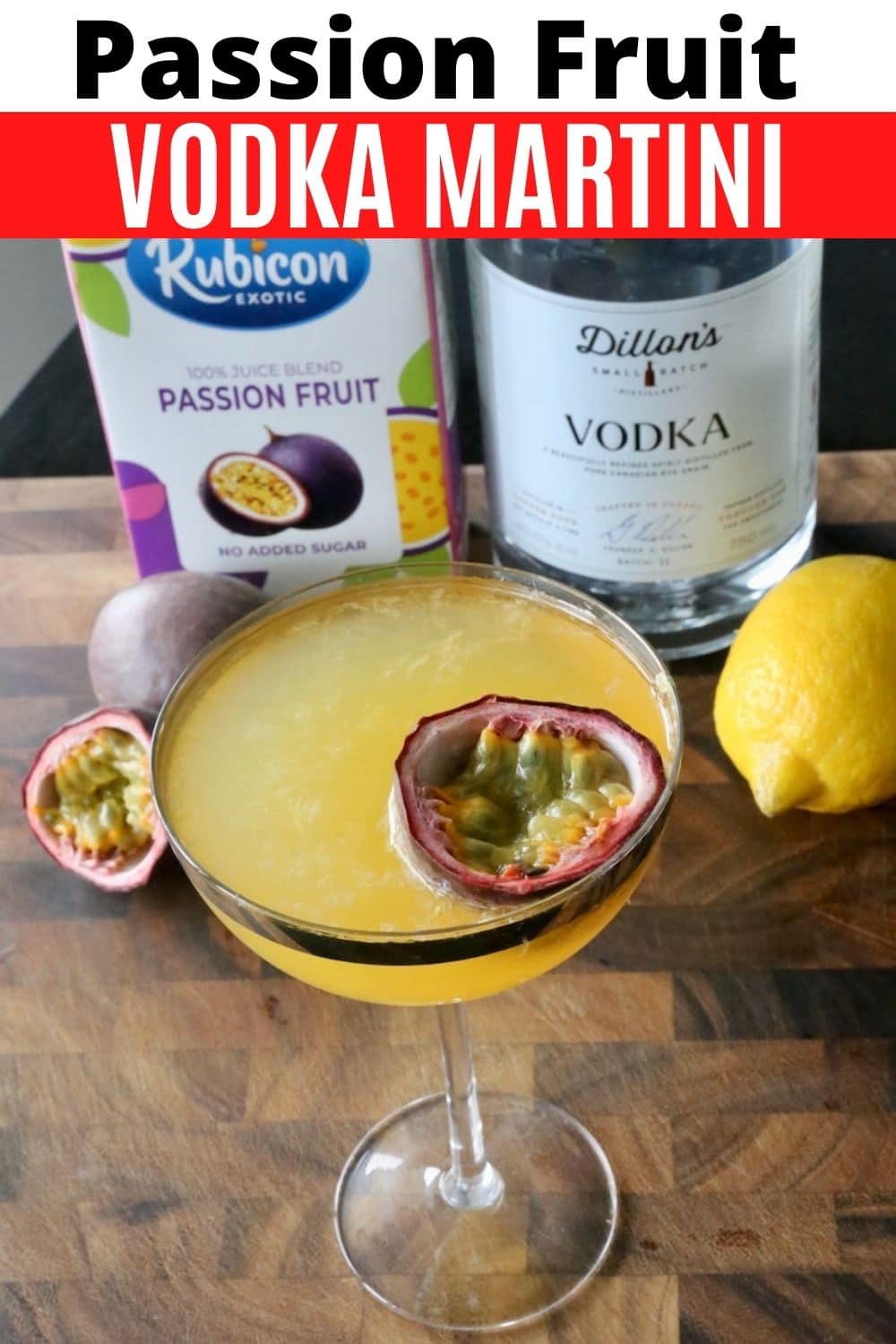 Passion Fruit Martini Vodka Cocktail Recipe | dobbernationLOVES