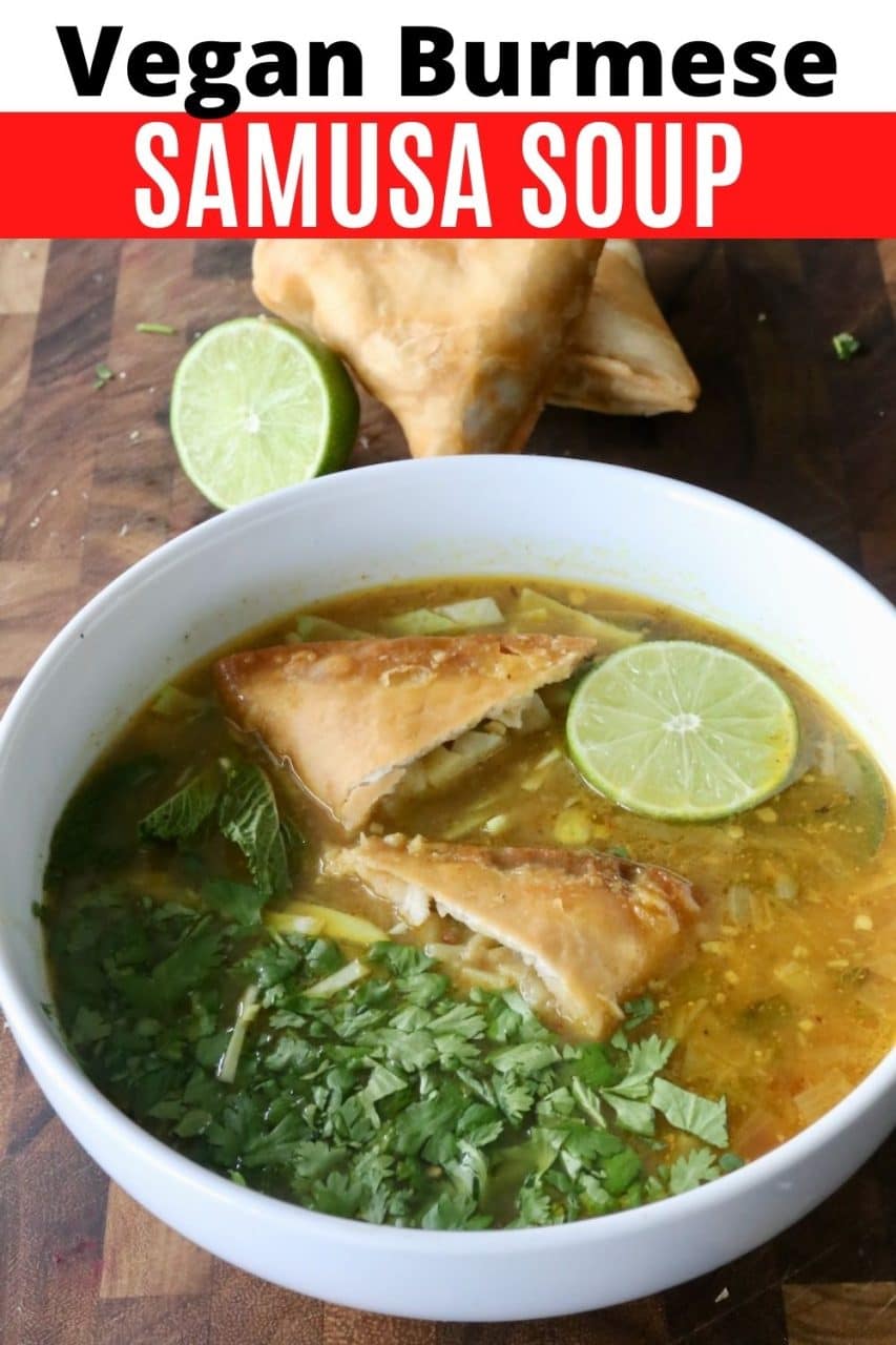 Samusa Vegan Burmese Samosa Soup Recipe | dobbernationLOVES