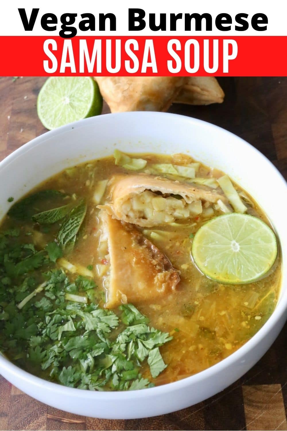 Samusa Vegan Burmese Samosa Soup Recipe | dobbernationLOVES