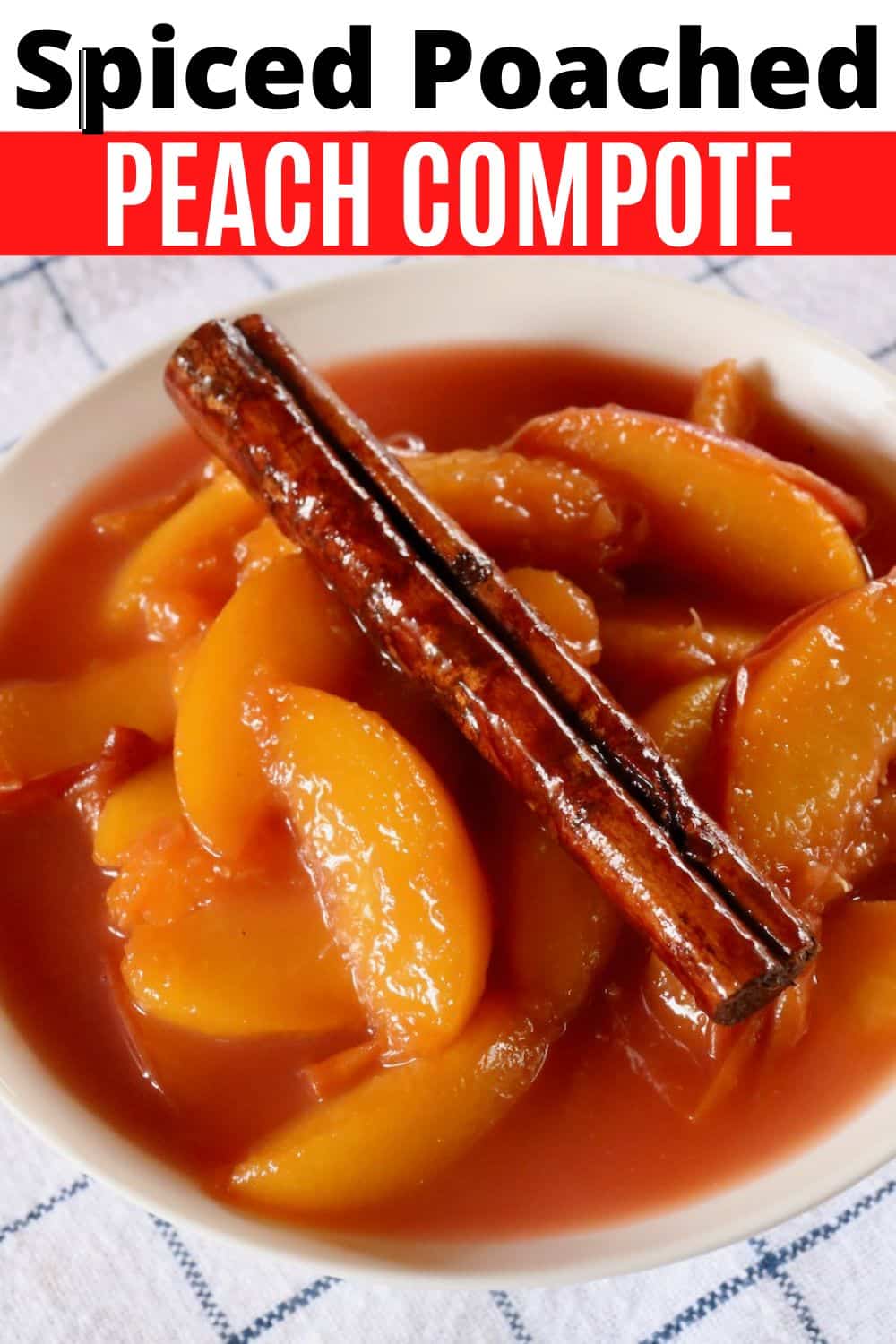 Spiced Poached & Stewed Peach Compote Recipe