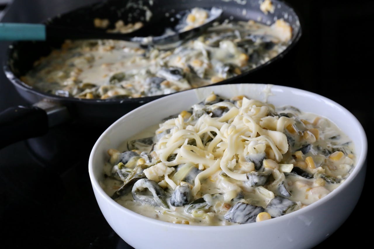 Rajas con Crema Mexican Roasted Poblanos in Cream Recipe ...
