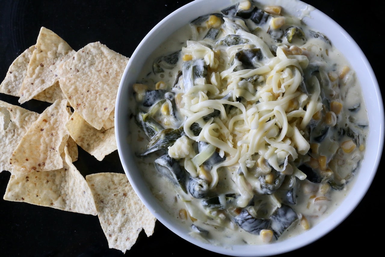 Rajas con Crema Mexican Roasted Poblanos in Cream Recipe ...