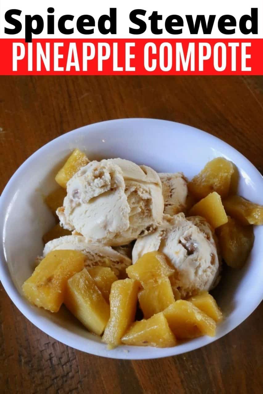 Spiced Poached & Stewed Pineapple Compote Recipe
