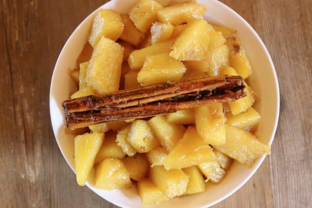 Spiced Poached & Stewed Pineapple Compote Recipe