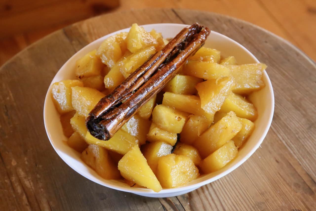 Spiced Poached & Stewed Pineapple Compote Recipe