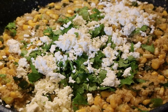 Quinotto Poblano Corn & Cheese Quinoa Risotto Recipe | dobbernationLOVES