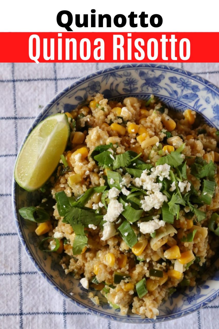 Quinotto Poblano Corn & Cheese Quinoa Risotto Recipe | dobbernationLOVES