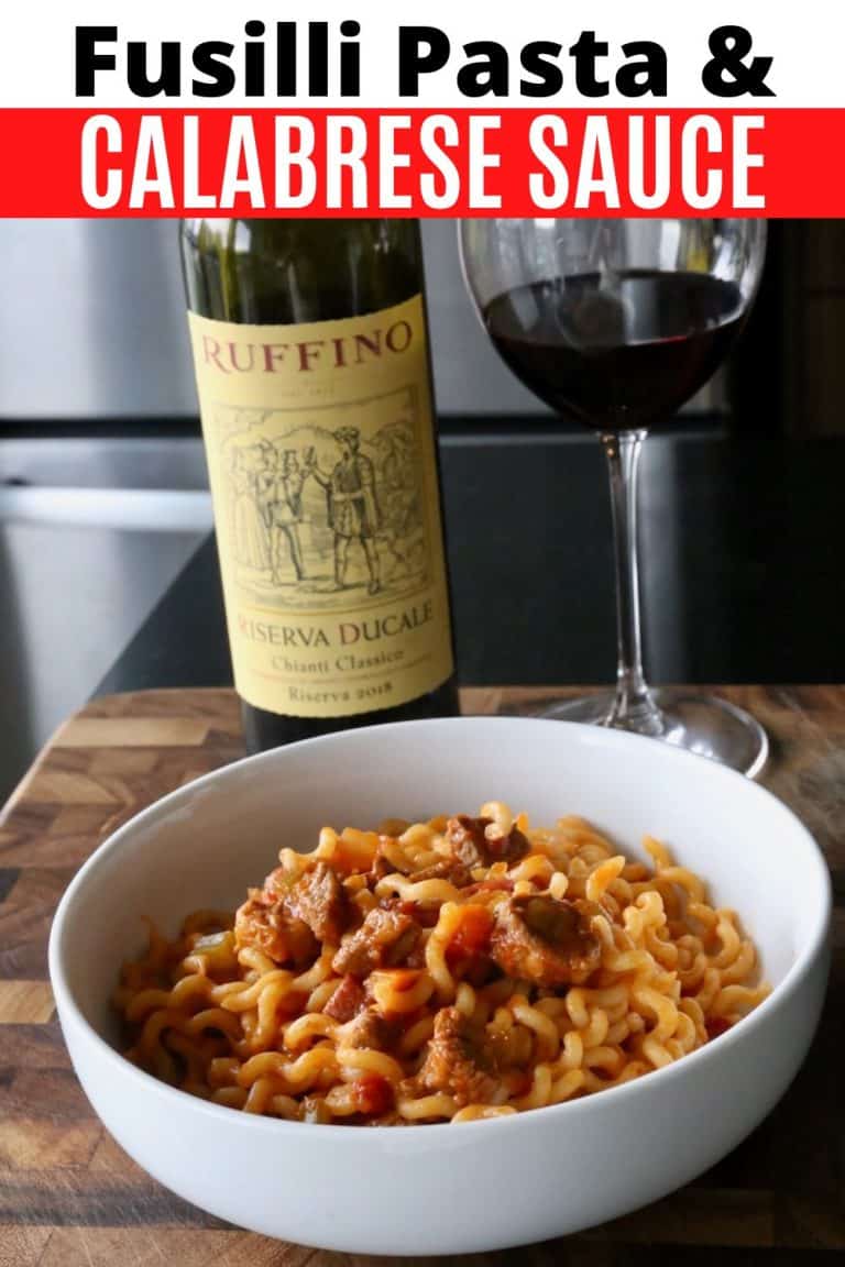 Calabrese Pasta Sauce Recipe With Fusilli | dobbernationLOVES