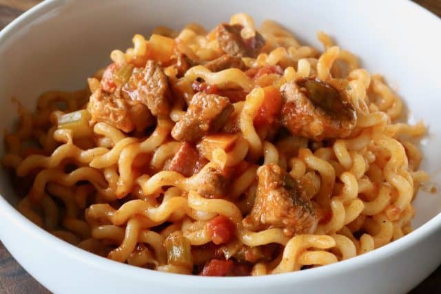 Calabrese Pasta Sauce Recipe With Fusilli | dobbernationLOVES