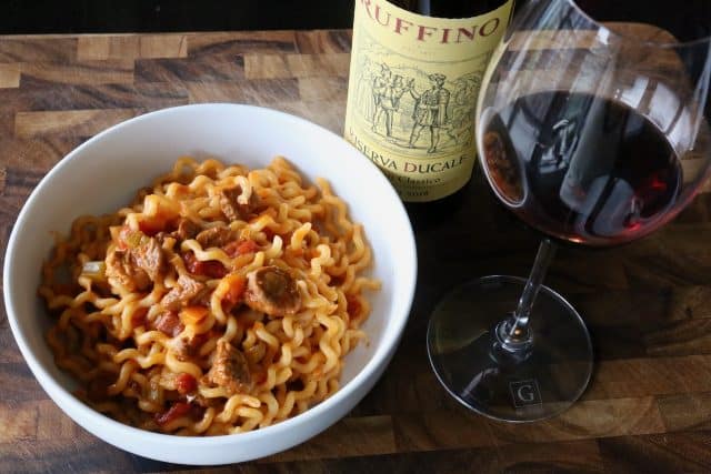 Calabrese Pasta Sauce Recipe With Fusilli | dobbernationLOVES