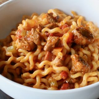 Calabrese Pasta Sauce Recipe With Fusilli | dobbernationLOVES