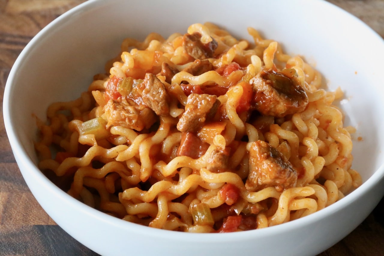 Calabrese Pasta Sauce Recipe With Fusilli | dobbernationLOVES