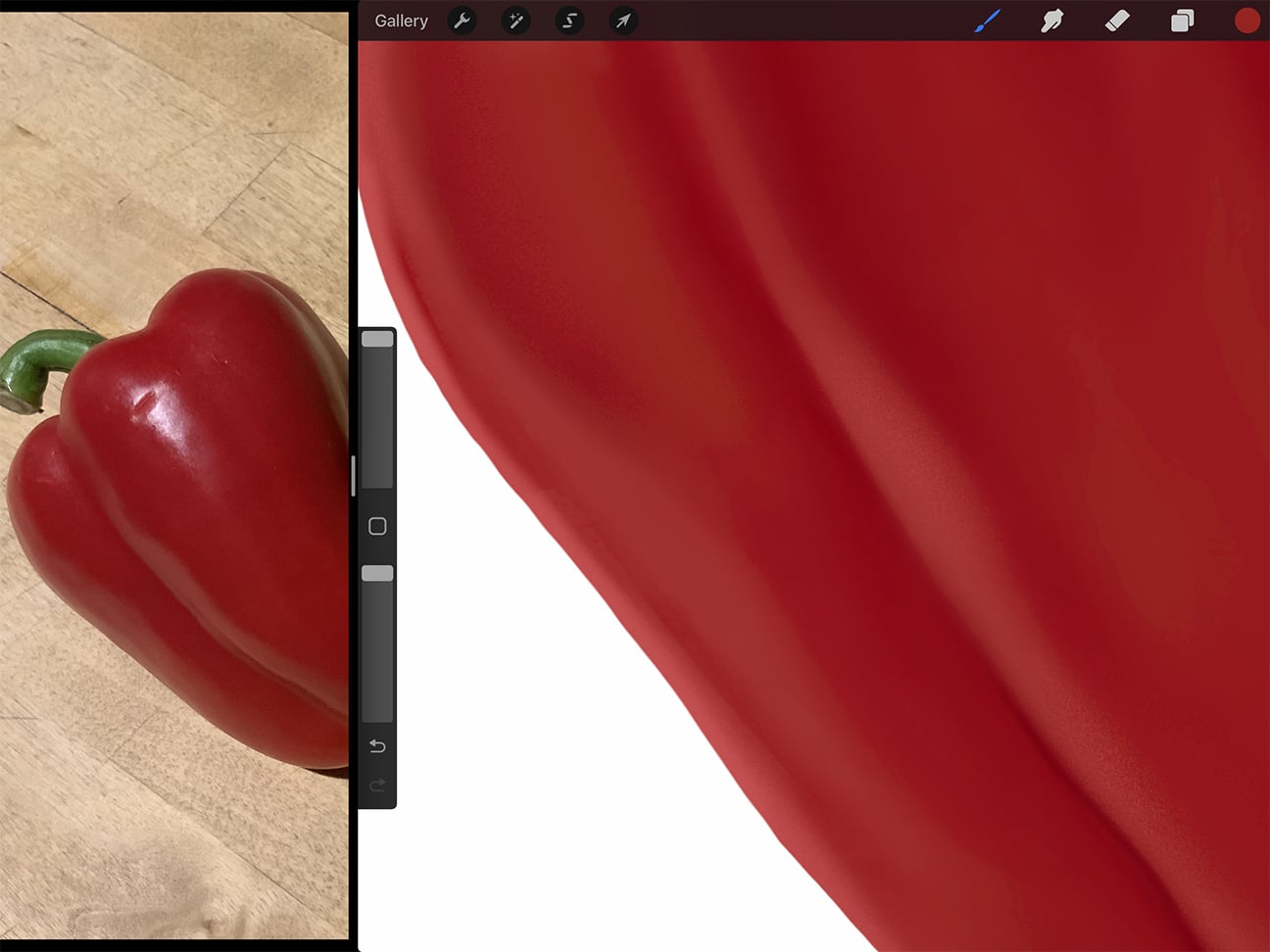 How To Draw a Capsicum Step by Step Procreate Tutorial