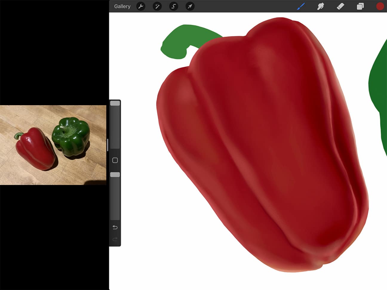How To Draw a Capsicum Step by Step Procreate Tutorial