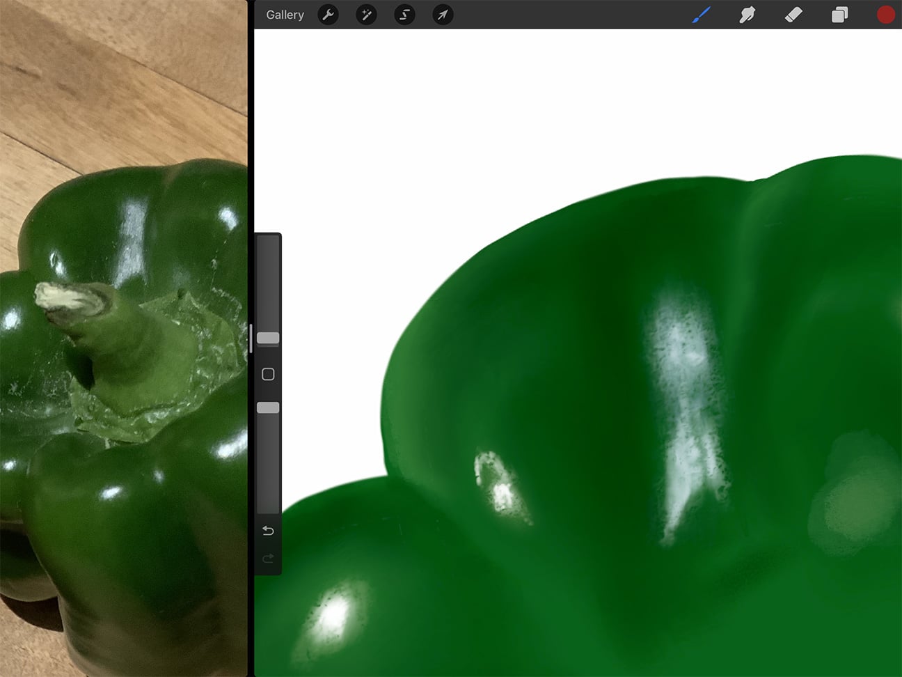 How To Draw a Capsicum Step by Step Procreate Tutorial