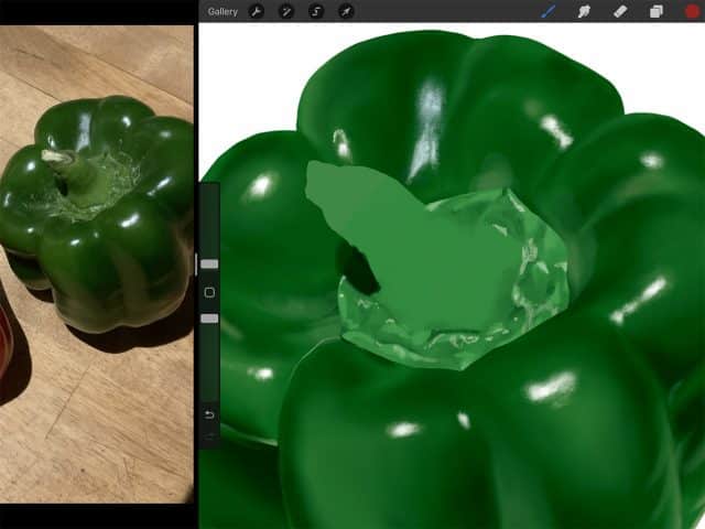 How To Draw a Capsicum Step by Step Procreate Tutorial