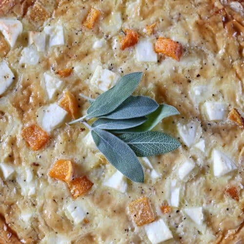 Roasted Pumpkin and Feta Quiche Recipe | dobbernationLOVES