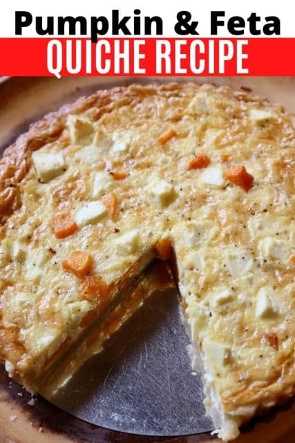 Roasted Pumpkin and Feta Quiche Recipe | dobbernationLOVES