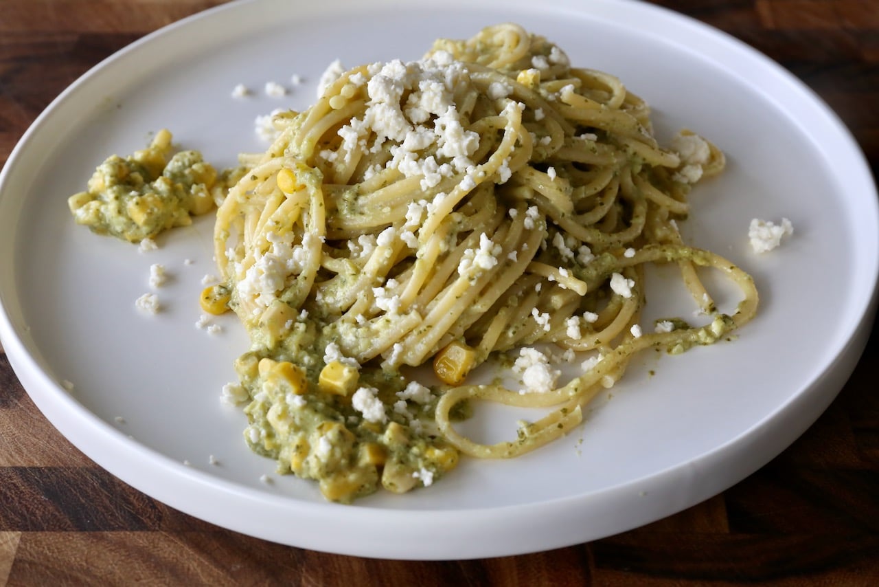Mexican Roasted Jalapeno & Poblano Spaghetti Pasta Recipe ...