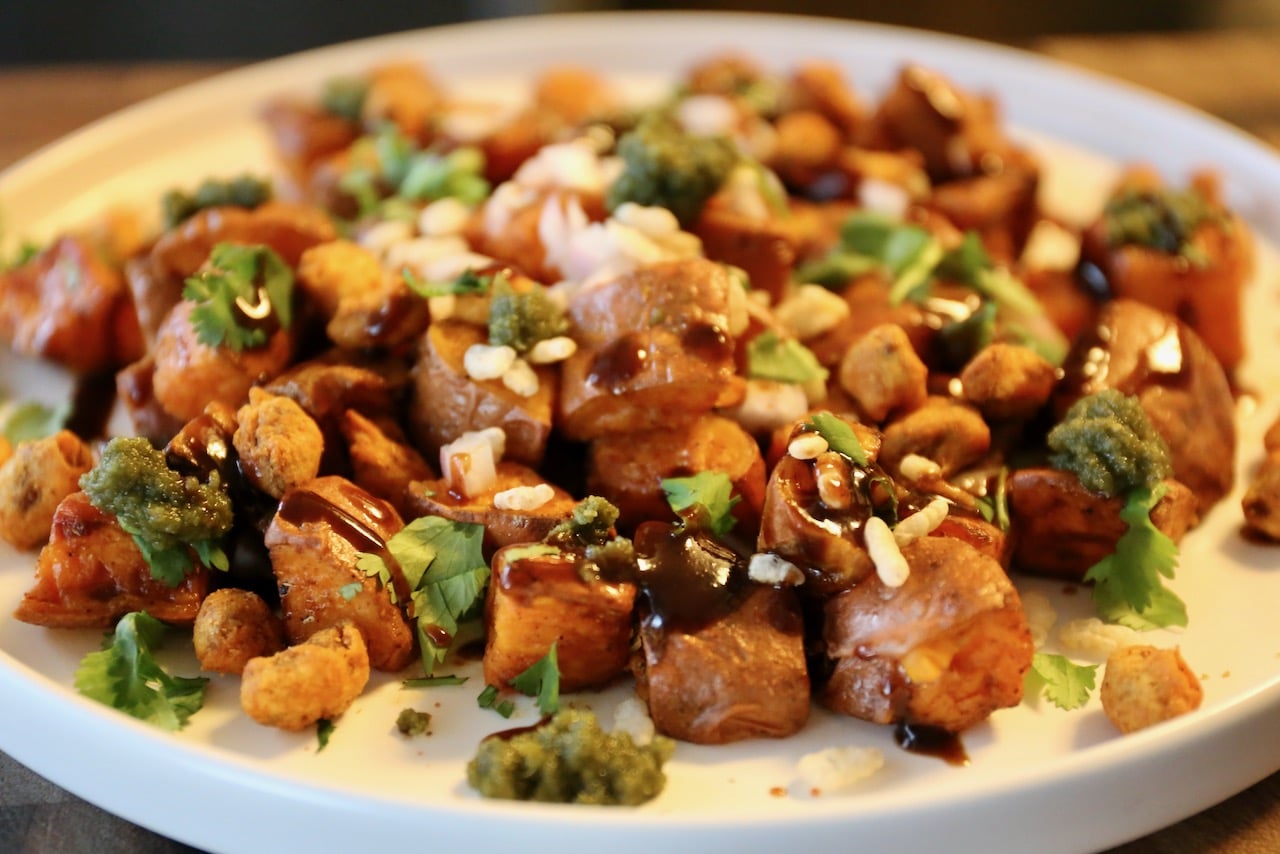 Shakarkandi Sweet Potato Chaat Recipe | dobbernationLOVES