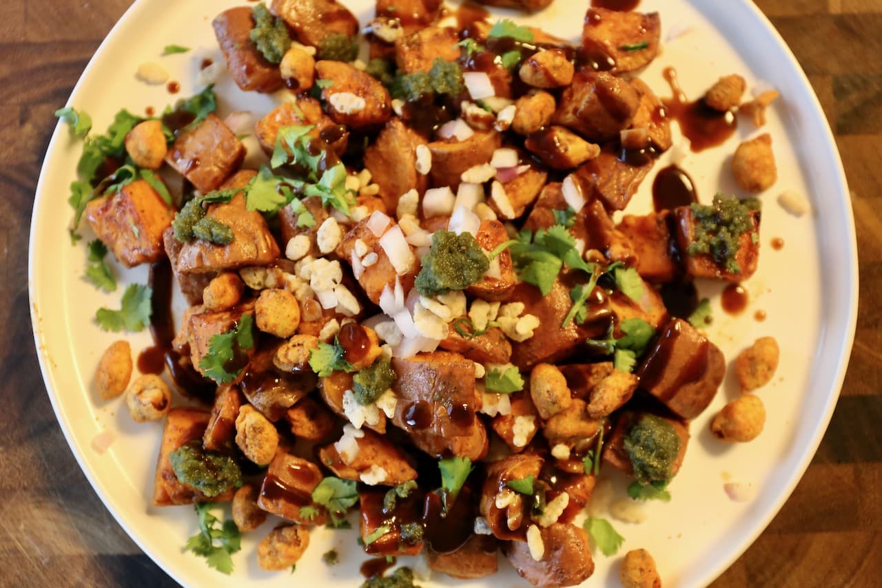 Shakarkandi Sweet Potato Chaat Recipe | dobbernationLOVES