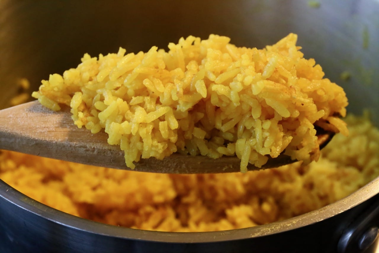 Indonesian Yellow Rice Nasi Kuning Recipe | dobbernationLOVES