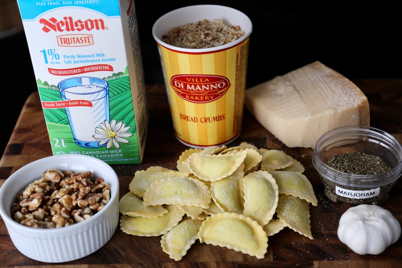 Pansotti Pasta with Genovesi Walnut Pesto Sauce Recipe