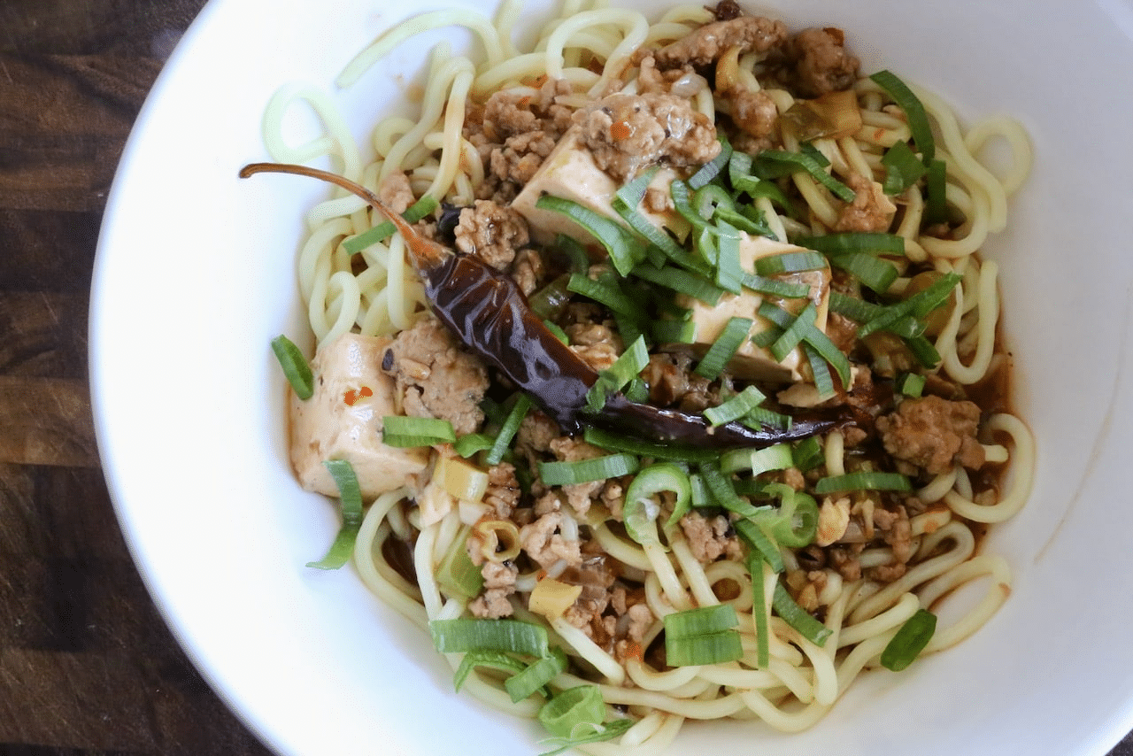 Mapo Tofu Ramen Noodle Bowl Recipe (Mabo Ramen) | dobbernationLOVES