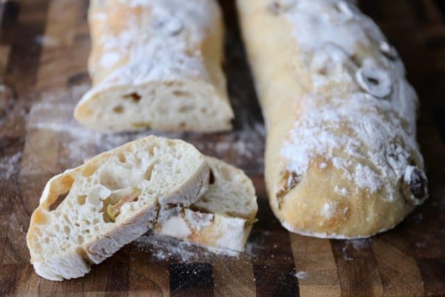Homemade Italian Olive Ciabatta Bread Recipe | dobbernationLOVES
