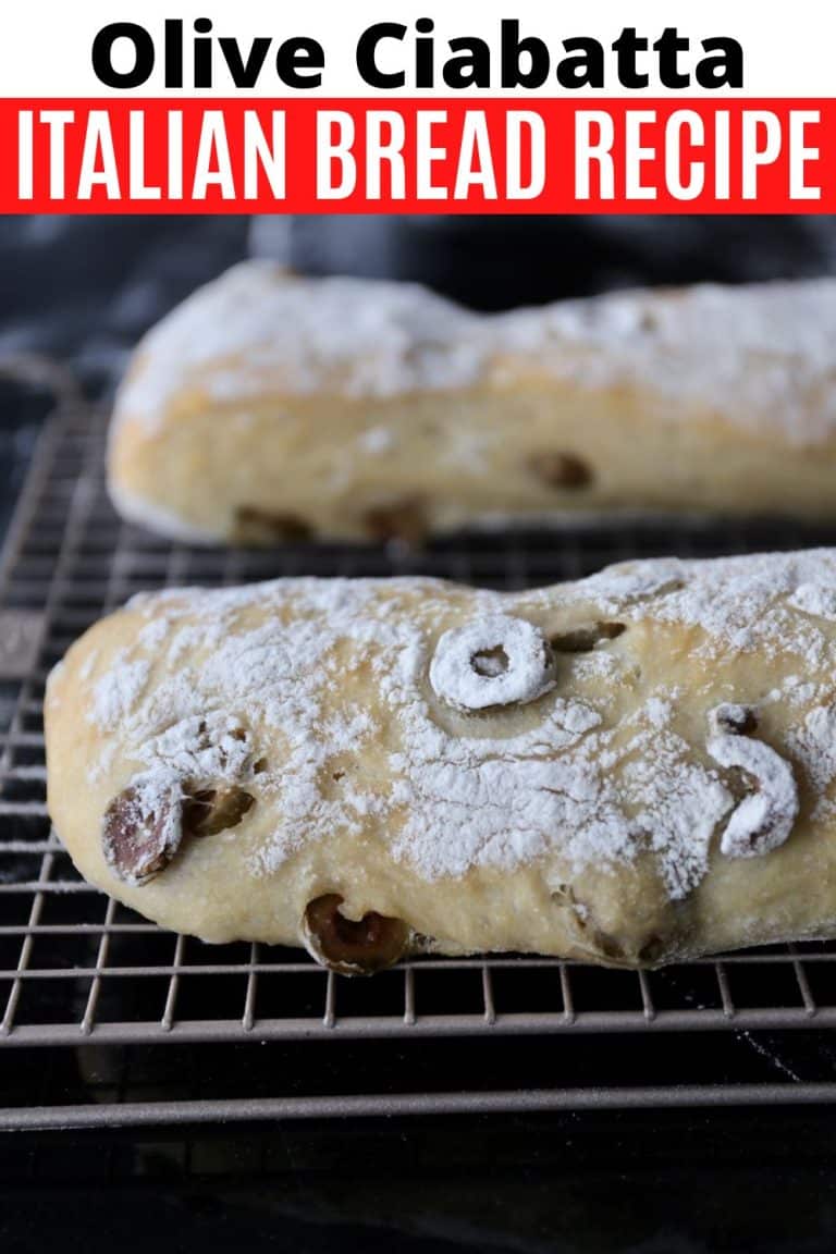 Homemade Italian Olive Ciabatta Bread Recipe | dobbernationLOVES