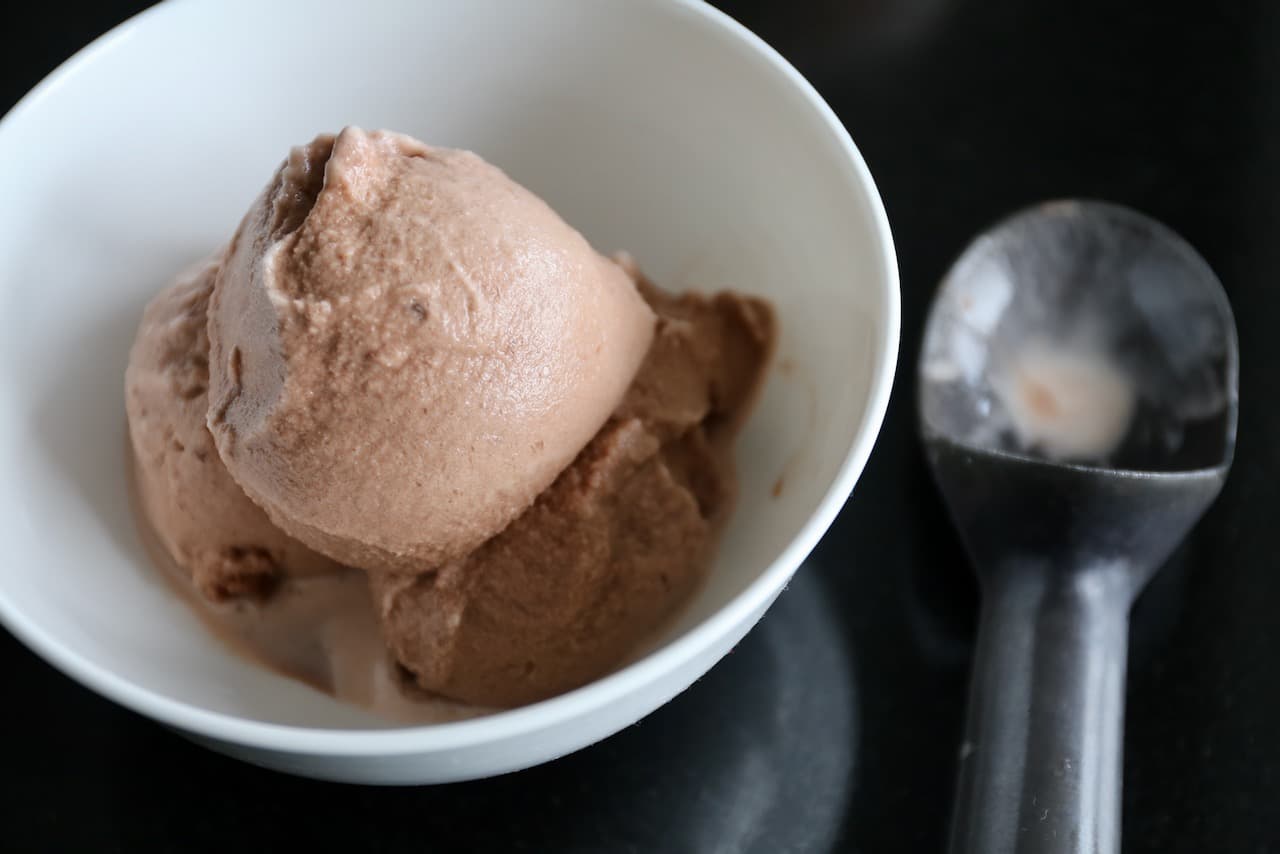 Ninja Creami Chocolate Ice Cream Recipe Made With Milk | dobbernationLOVES