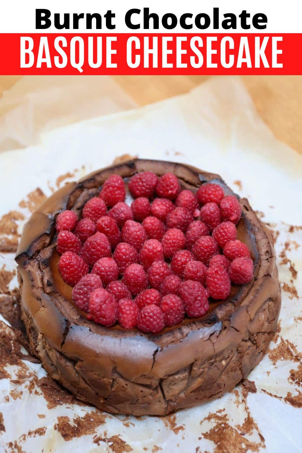 Burnt Chocolate Basque Cheesecake Recipe | dobbernationLOVES
