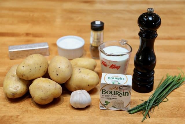 Garlic Boursin Cream Cheese Mashed Potatoes Recipe | dobbernationLOVES